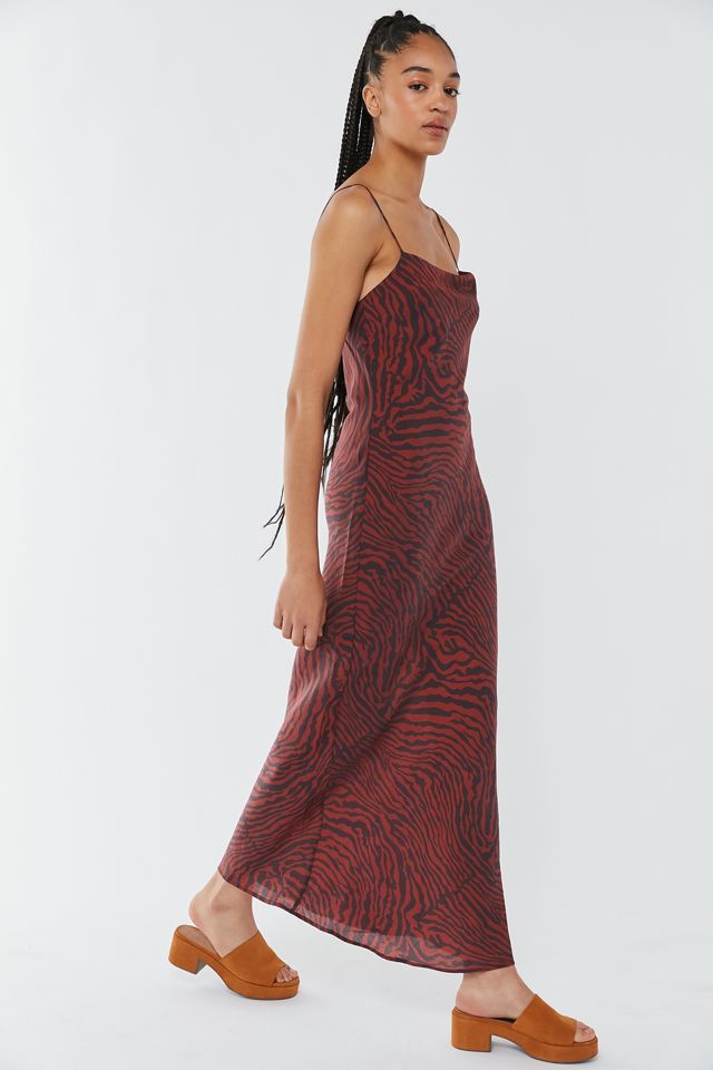 Third Form Jungle Beats Bias Cut Slip Dress | Urban Outfitters