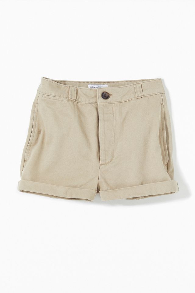 UO High-Waisted Trouser Short | Urban Outfitters