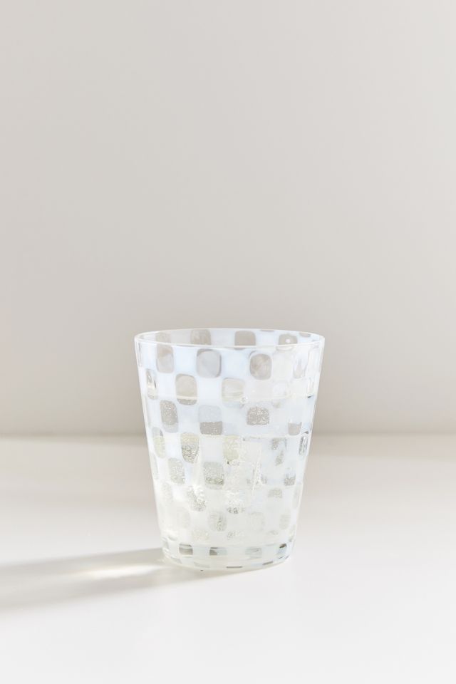 White Checker Glass | Urban Outfitters Canada