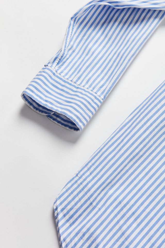 Vintage Polo Ralph Lauren Blue Stripe Button-Down Shirt | Urban Outfitters