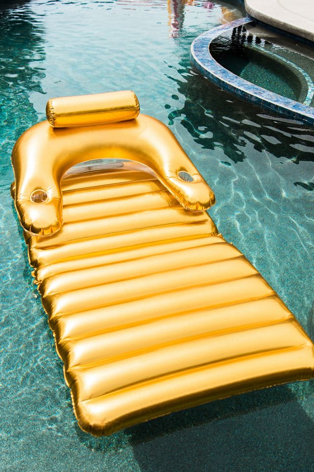 Metallic Lounger Pool Float | Urban Outfitters