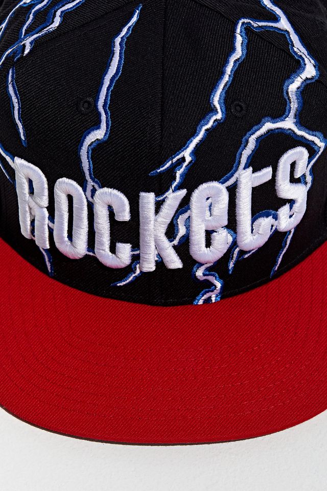 Mitchell & Ness Houston Rockets Lightning Snapback Hat | Urban Outfitters