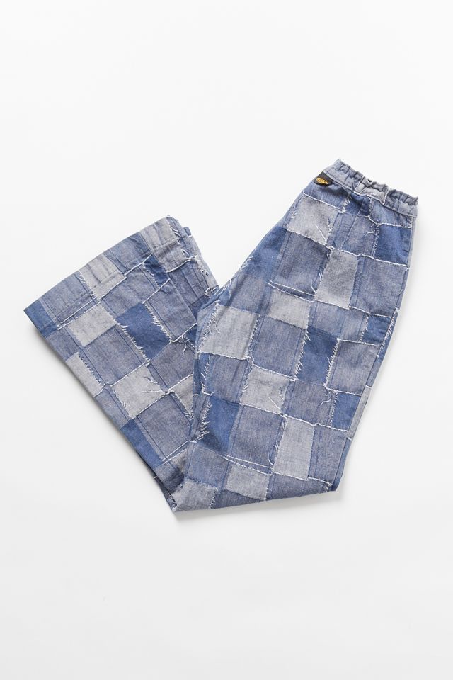 Vintage Denim Patchwork Wide Leg Jean | Urban Outfitters Canada