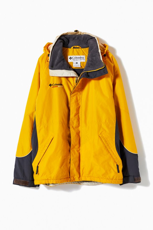 Vintage Columbia ‘80s Yellow + Grey Ski Jacket | Urban Outfitters Canada