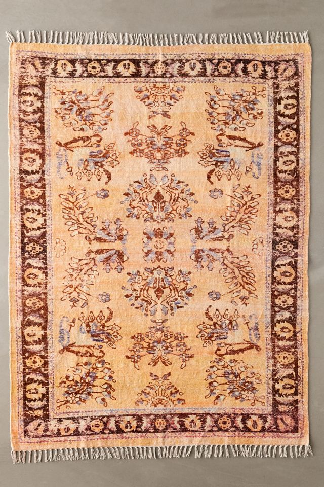 Ziba Peach Chenille Rug | Urban Outfitters