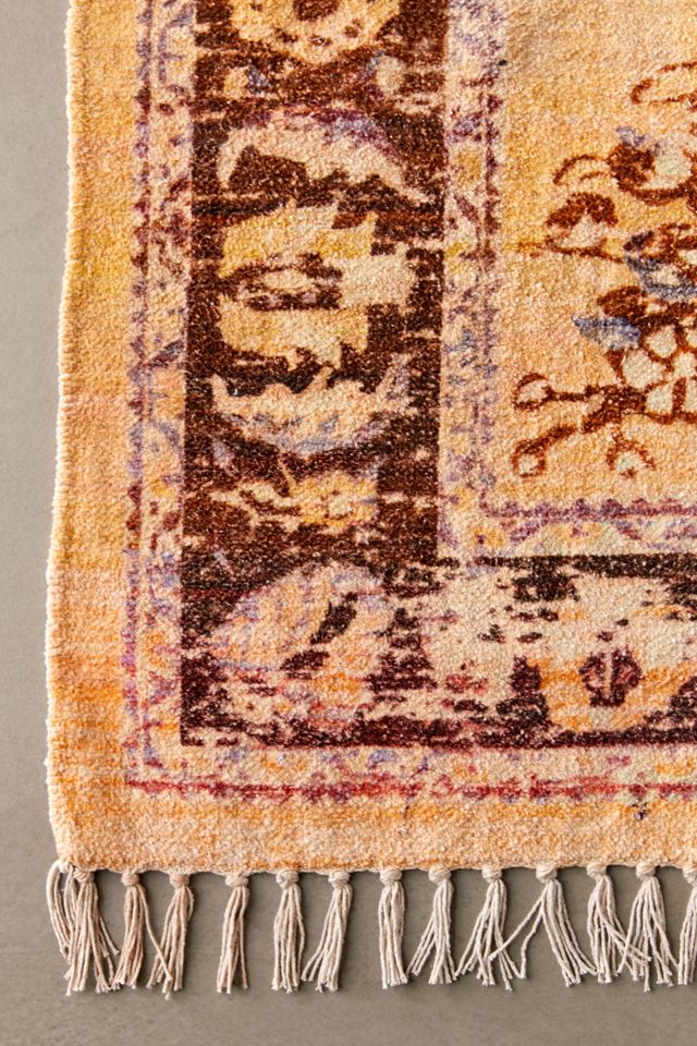 Ziba Peach Chenille Rug | Urban Outfitters Canada