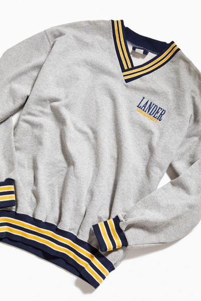 Vintage Lander University V-Neck Sweatshirt | Urban Outfitters