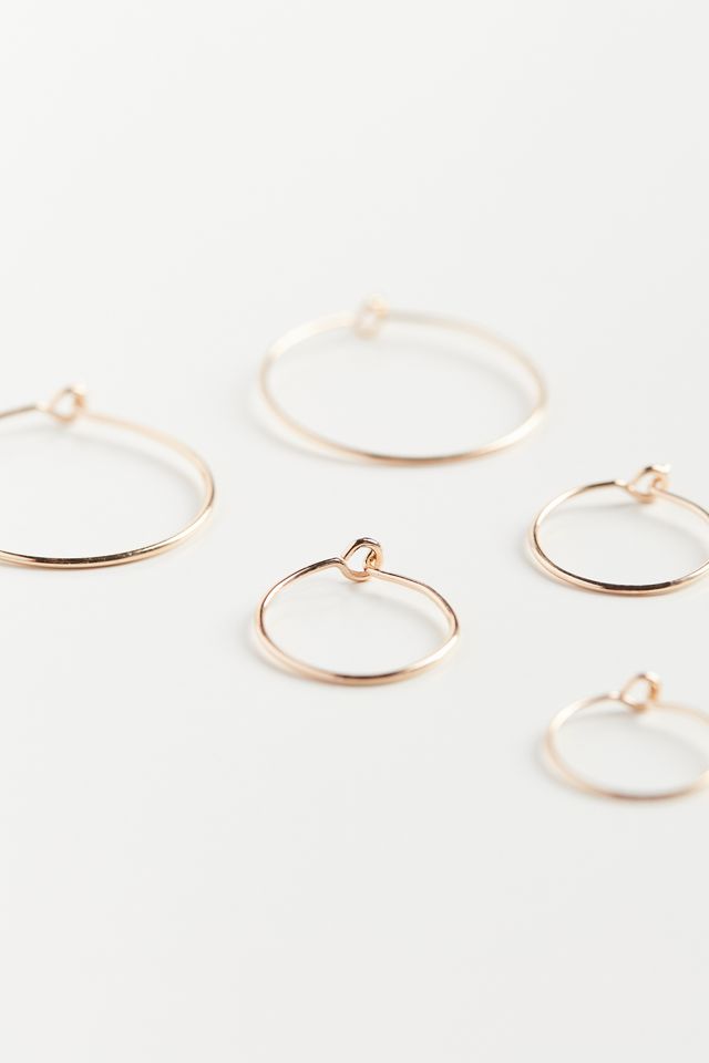 Brass Wire Hoop Earring Set | Urban Outfitters