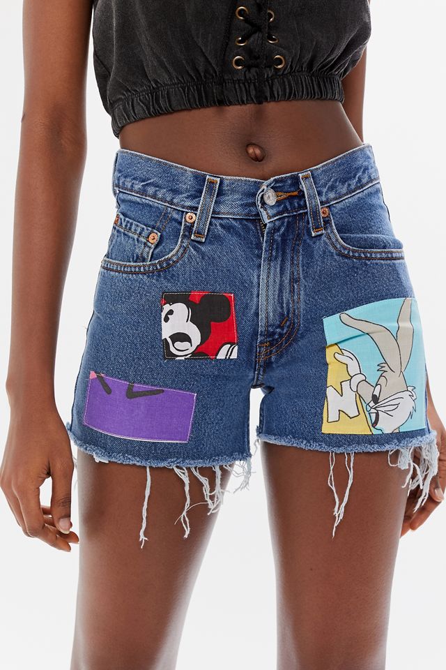 Vintage Cartoon Patch Denim Short | Urban Outfitters Canada