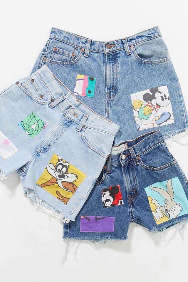Vintage Cartoon Patch Denim Short | Urban Outfitters Canada
