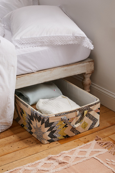 Under-The-Bed Quilted Storage Basket | Urban Outfitters