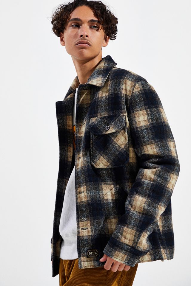 Deus Ex Machina The Piston Wool Button-Down Shirt | Urban Outfitters