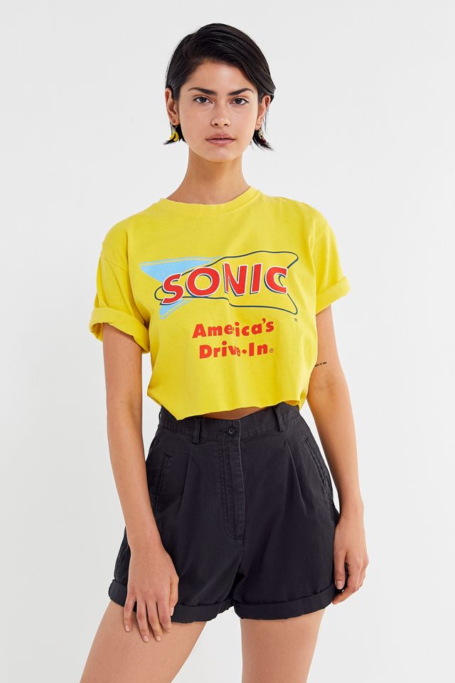 Sonic Cutoff Cropped Tee | Urban Outfitters