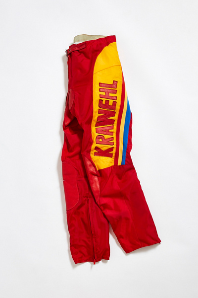Vintage Red + Yellow Motocross Pant | Urban Outfitters