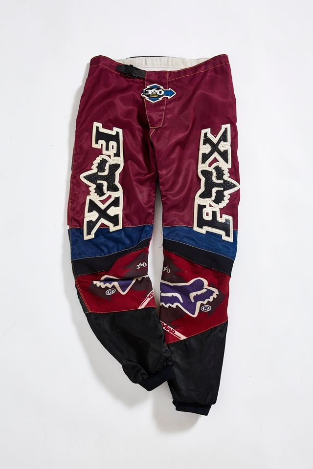 Vintage Maroon + Blue Motocross Pant | Urban Outfitters
