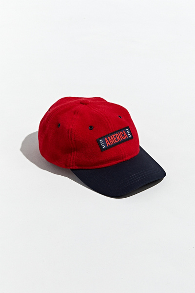 Perry Ellis Rubber Patch Logo Baseball Hat | Urban Outfitters Canada