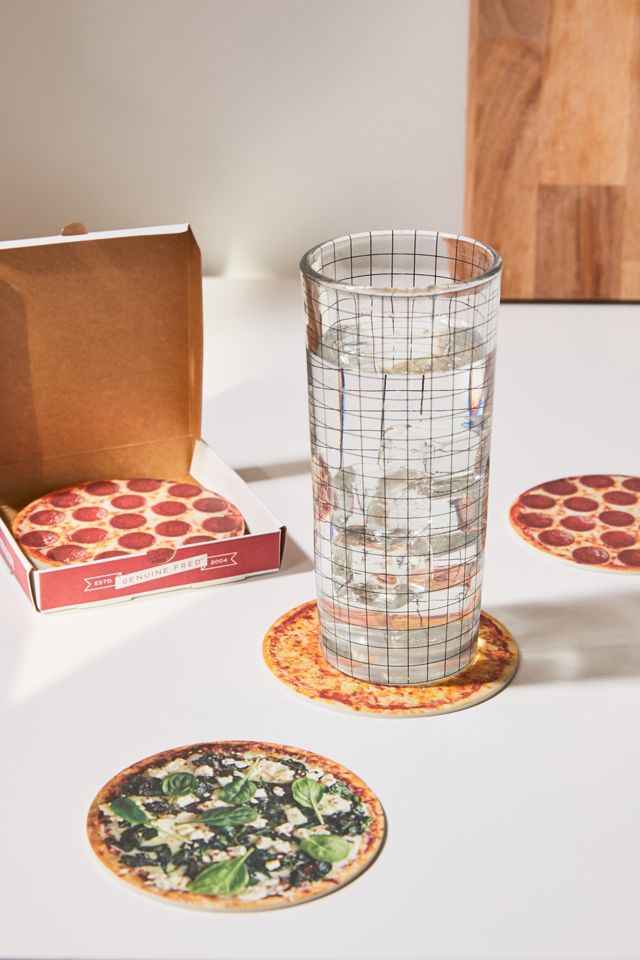 Pizza Box Coaster Set | Urban Outfitters