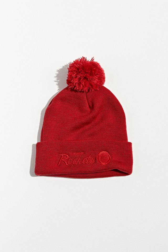 Mitchell & Ness NBA Houston Rockets Tonal Pompom Beanie | Urban Outfitters