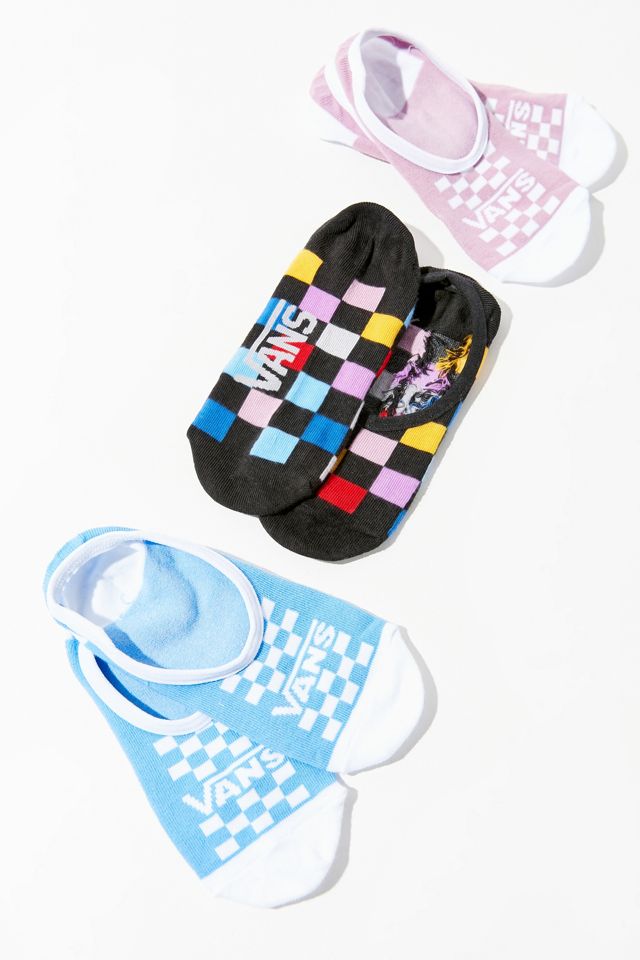 Vans Canoodle Multi-Check No-Show Liner Sock 3-Pack | Urban Outfitters