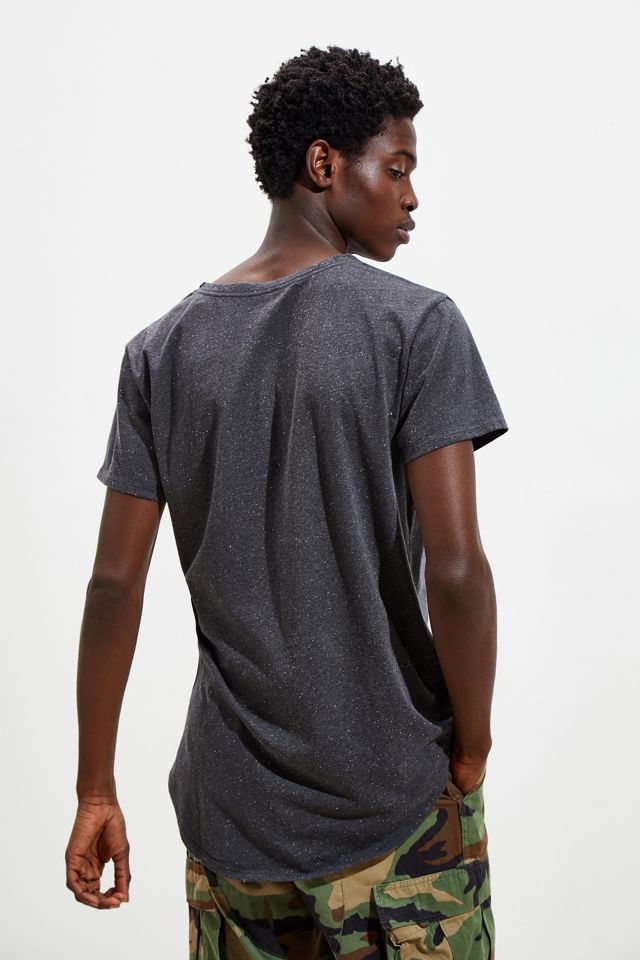 UO Nubby Scoop Neck Curved Hem Tee | Urban Outfitters Canada