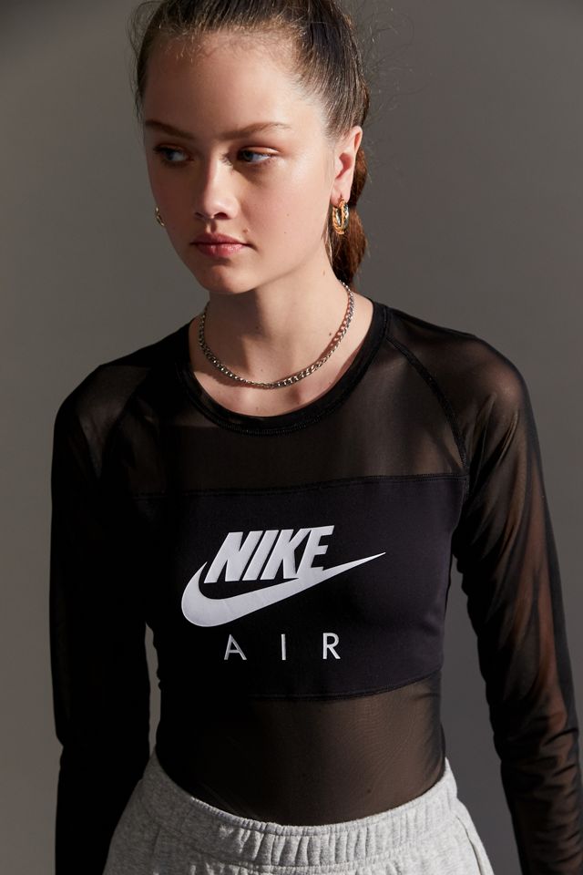 Nike Air Mesh Long Sleeve Bodysuit | Urban Outfitters