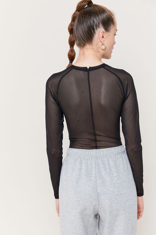 Nike Air Mesh Long Sleeve Bodysuit | Urban Outfitters