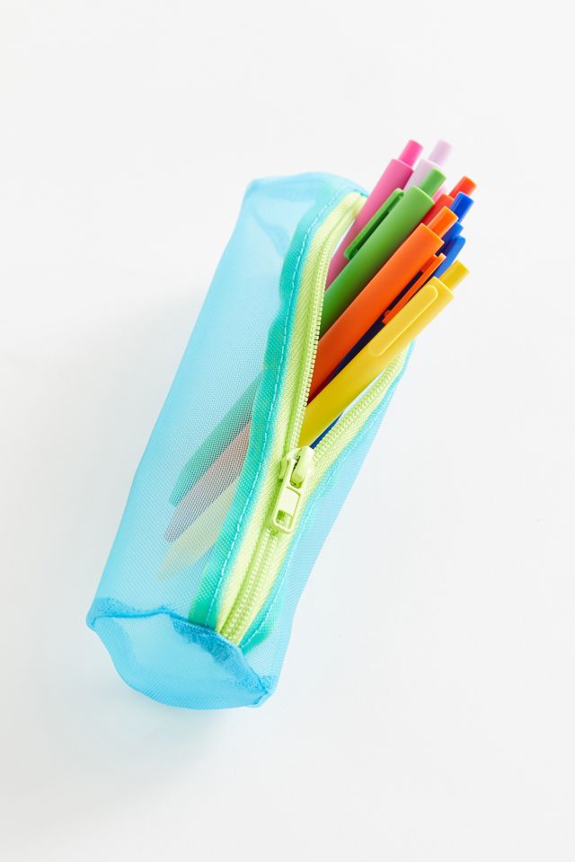 Mesh Colorblock Pencil Case | Urban Outfitters