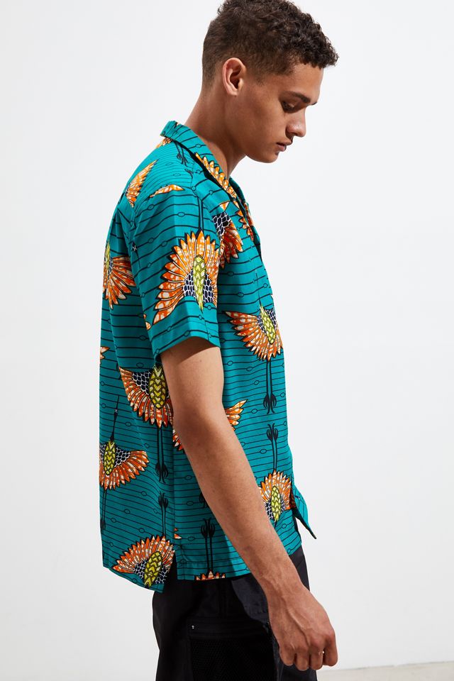 Mojo Kojo UO Exclusive Printed Short Sleeve Button-Down Shirt | Urban ...