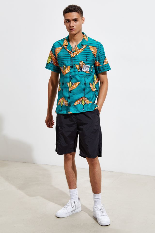 Mojo Kojo UO Exclusive Printed Short Sleeve Button-Down Shirt | Urban ...