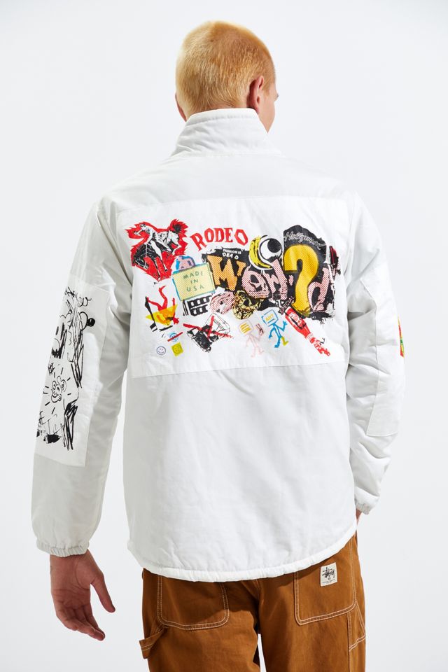 Monitaly Tyvek Patch Inset Mock Neck Popover Jacket | Urban Outfitters ...