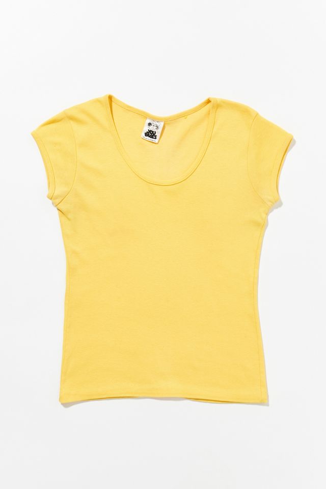 Vintage Yellow Tee | Urban Outfitters