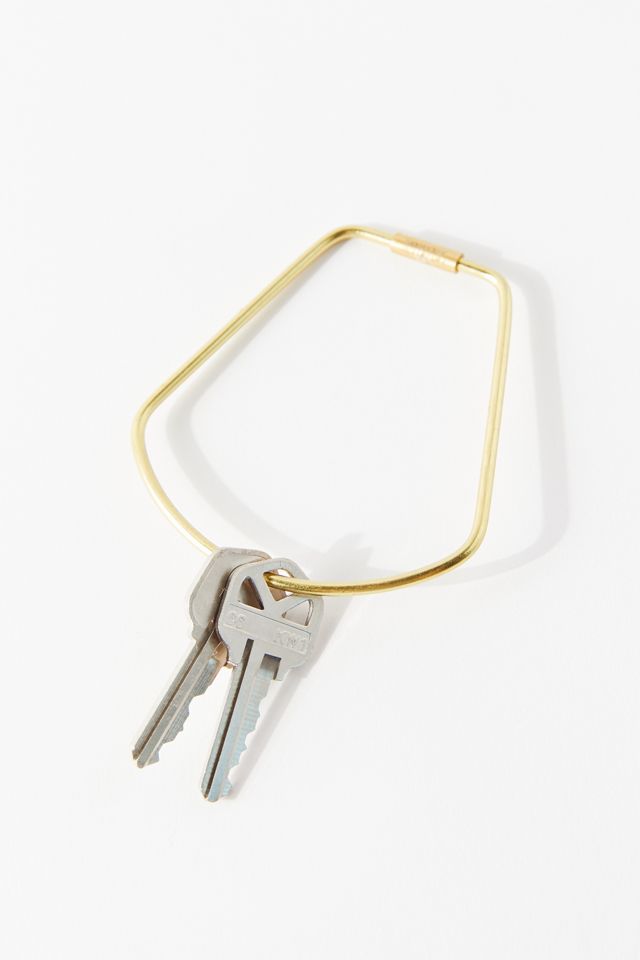 Areaware Contour Brass Bell Keyring | Urban Outfitters
