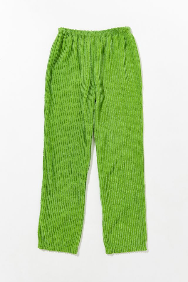 Vintage Green Terry Cloth Pant | Urban Outfitters