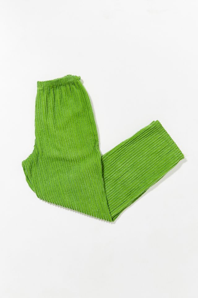 Vintage Green Terry Cloth Pant | Urban Outfitters