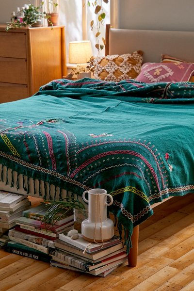 Honora Embroidered Bed Blanket | Urban Outfitters
