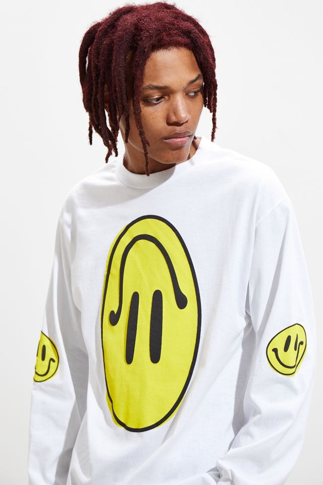 Upside Down Smile Long Sleeve Tee | Urban Outfitters Canada
