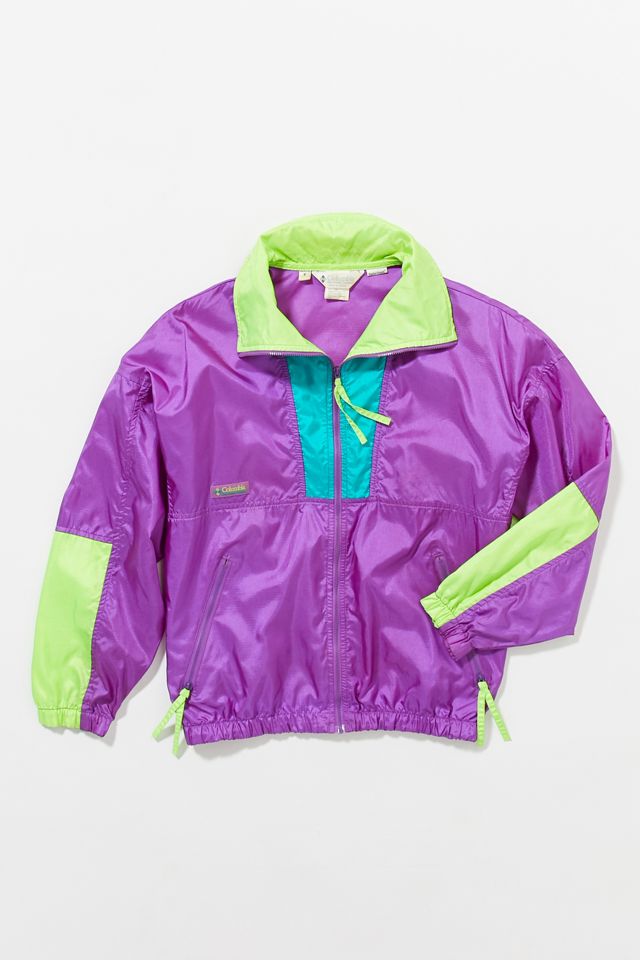 Vintage Columbia Purple Colorblock Jacket | Urban Outfitters