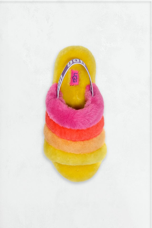 UGG Fluff Yeah Pride Slide Sandal | Urban Outfitters