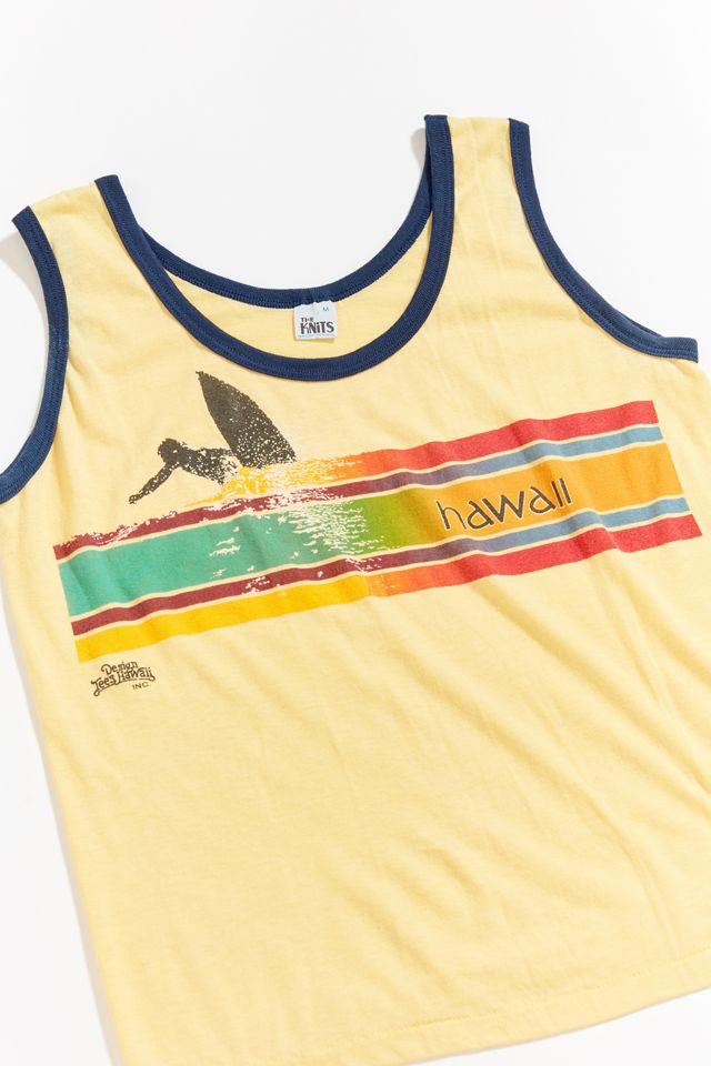 Vintage Yellow Hawaii Tank Top | Urban Outfitters