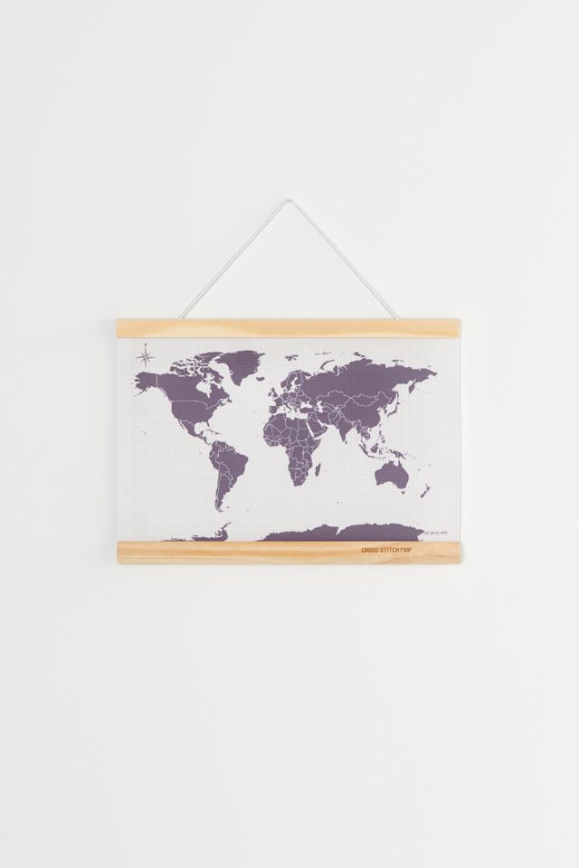 DIY Cross-Stitch Map | Urban Outfitters
