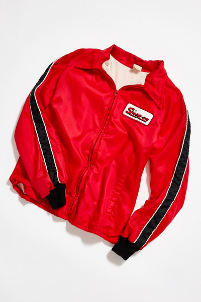 Vintage Red Nylon Racing Jacket | Urban Outfitters