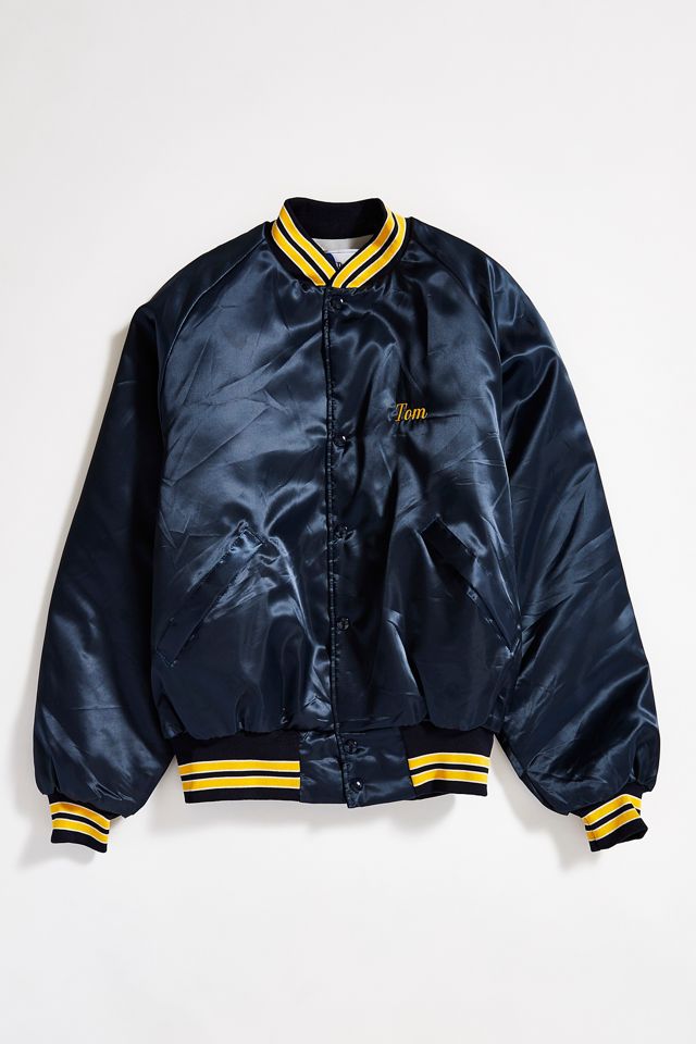 Vintage Team Bass Varsity Bomber Jacket | Urban Outfitters