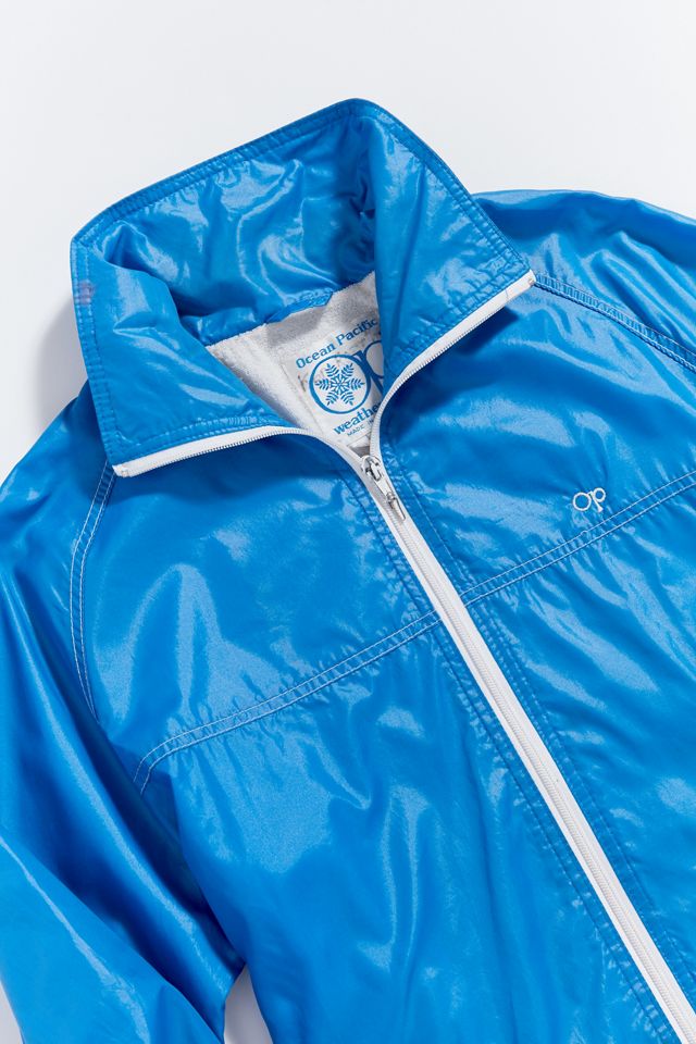 Vintage Ocean Pacific Blue Nylon Track Jacket | Urban Outfitters