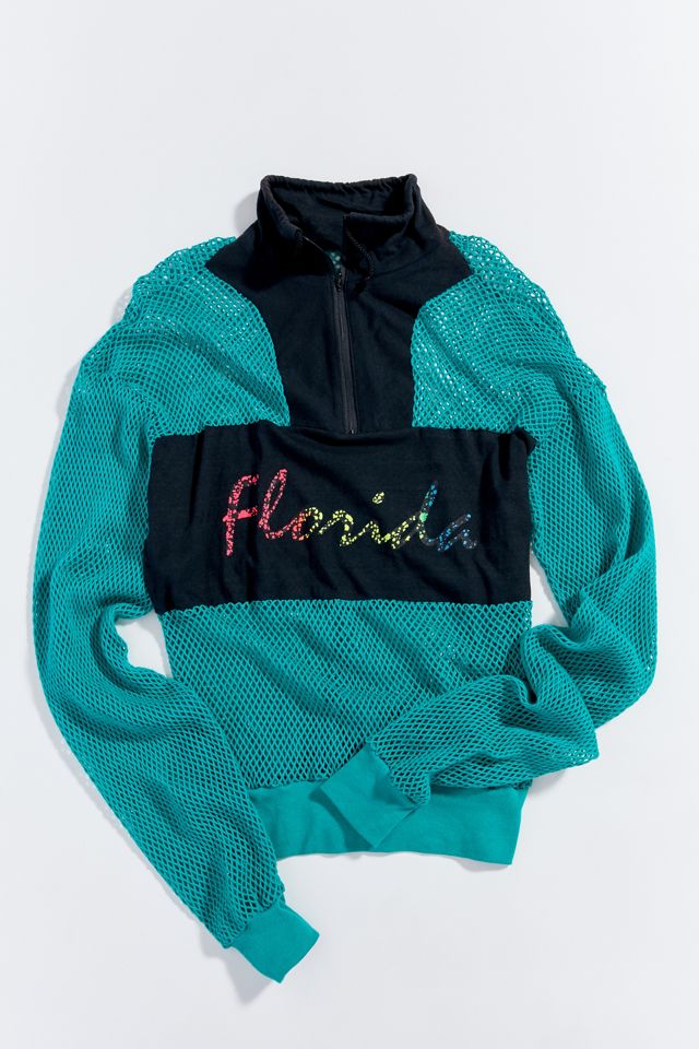Vintage Florida Mesh Quarter-Zip Jacket | Urban Outfitters
