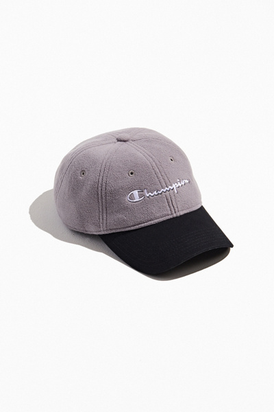 Champion Script Polar Fleece Baseball Hat | Urban Outfitters