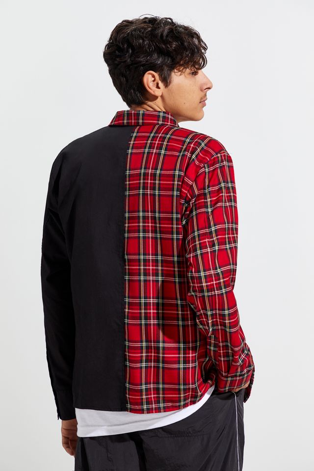 Tripp NYC Split Button-Down Shirt | Urban Outfitters