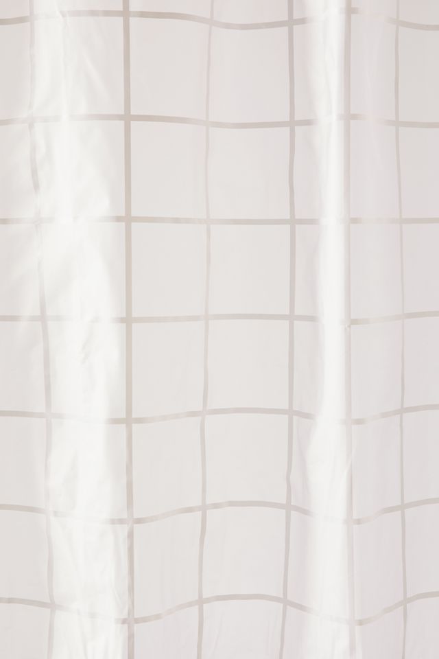 Grid PEVA Shower Curtain | Urban Outfitters Canada