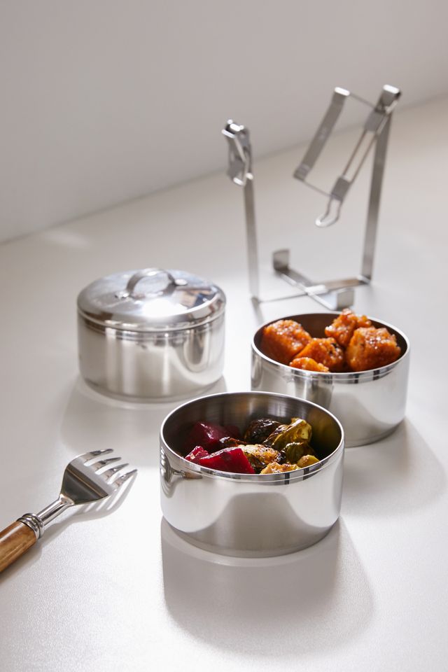 Life Without Plastic Stainless Steel 3-Tier Container | Urban Outfitters