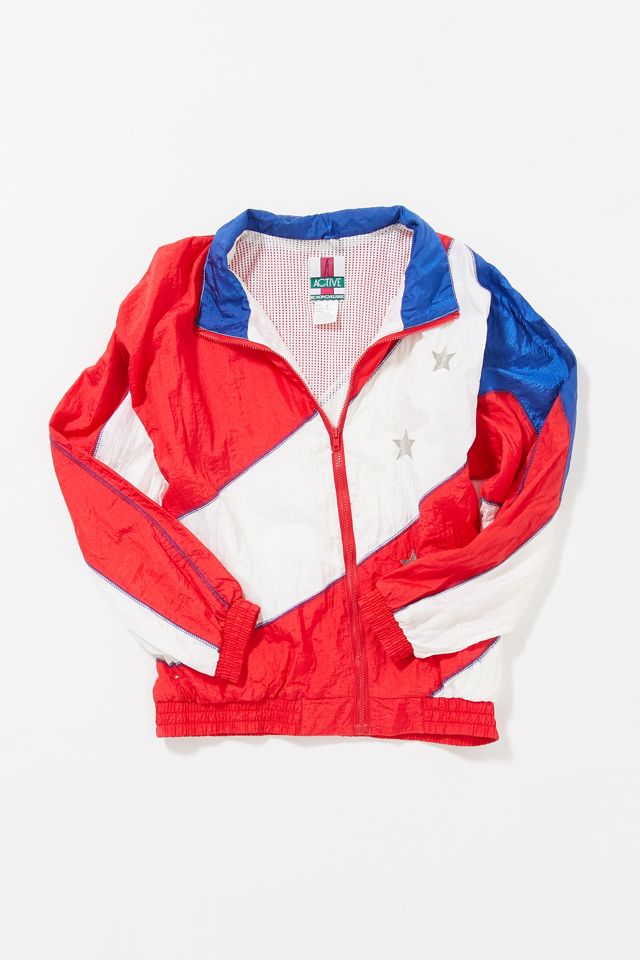 Vintage USA Colorblock Windbreaker Jacket | Urban Outfitters