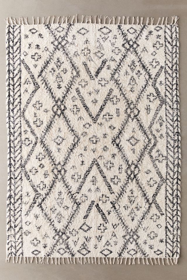 Wren Printed Shag Rug | Urban Outfitters